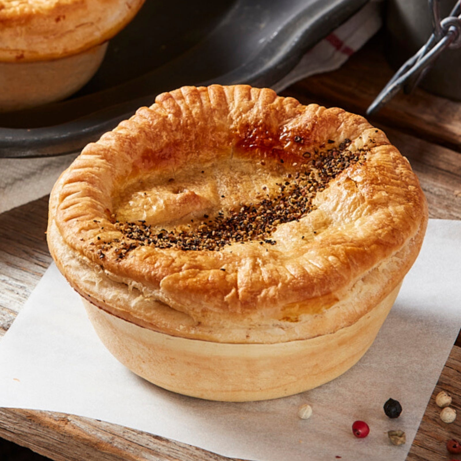 Buy Pies Online - Pepper Steak Pie (4 pack) | – Glenroy Bakery